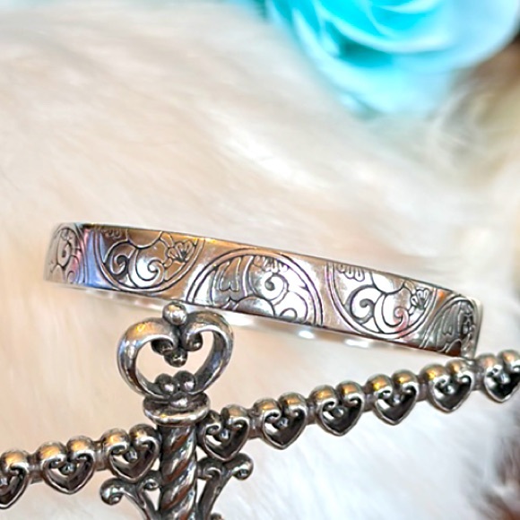 Brighton | Jewelry | Brighton Dream Token Etched Swirly Bohemian Hearts ...